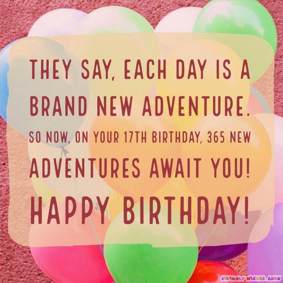 17 Candles 17 Wishes Happy Birthday 